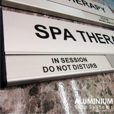 Aluminium Slider SPA Therapy Room Door Sign DOR-823 – sign96