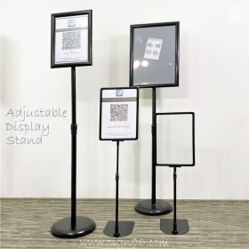 A3 A4 Aluminium Easy Snap Frame Poster Display Stand Adjustable Height – sign96