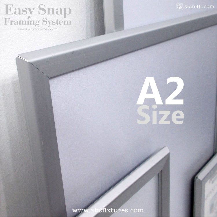 A3 A4 Aluminium Easy Snap Frame Poster Display Stand Adjustable Height – sign96