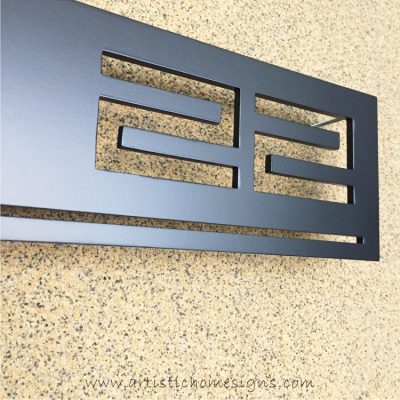 Metal Laser Cut Thru House Number Address Sign Black Coating MLC-451 ...