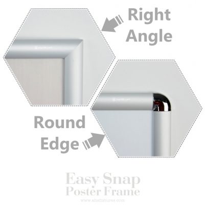 A3 A4 Aluminium Easy Snap Frame Poster Display Stand Adjustable Height ...