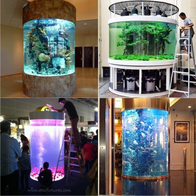 Cylinder Acrylic Column Fish Tank Aquarium – sign96