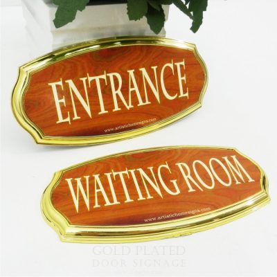 Gold Plated Door Signage DOR-103 – sign96