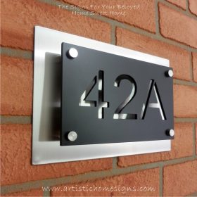 CNC Laser Cut Acrylic House Number Address Signs – sign96
