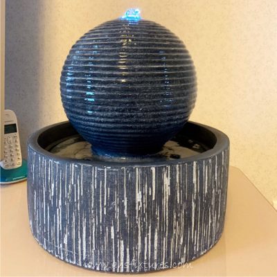 Fortune Fountain Ball Table Desktop Polystone Water Feature – sign96