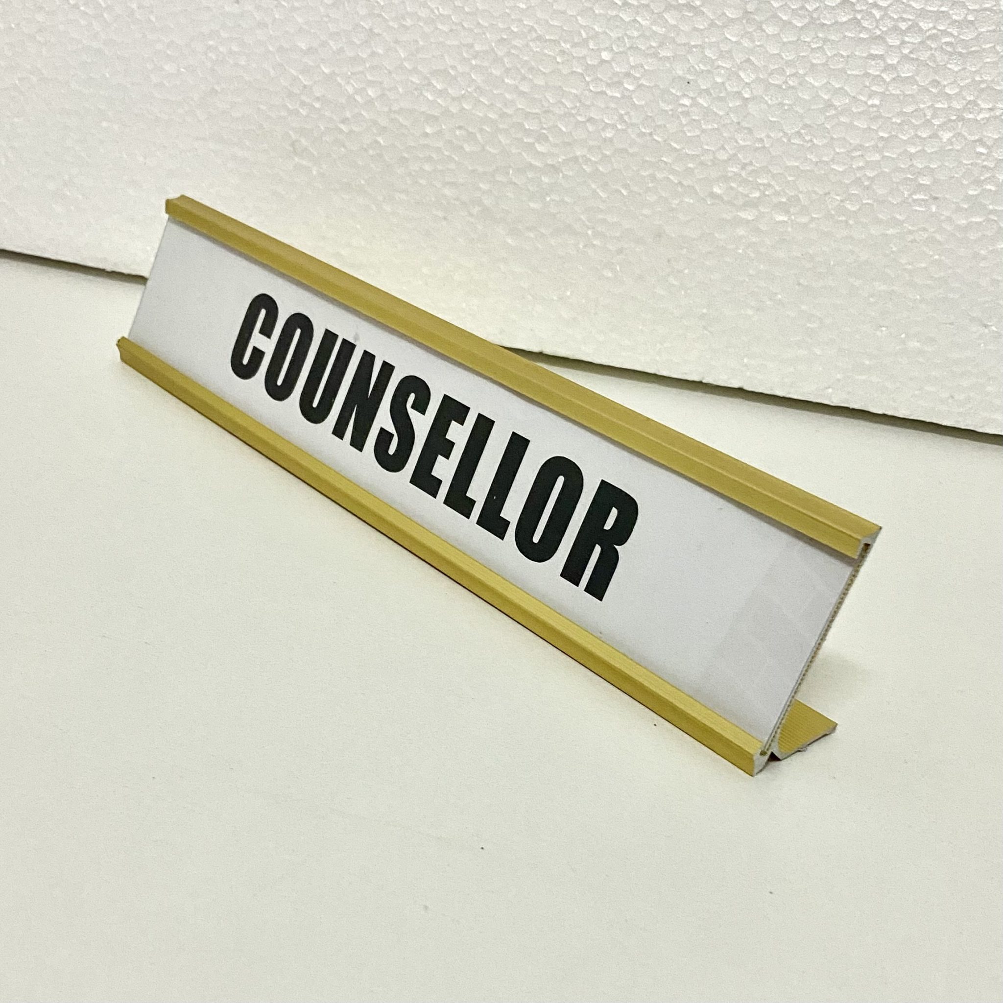 Aluminium Sign System L Angle Profile Counter Table Top Reserve ...